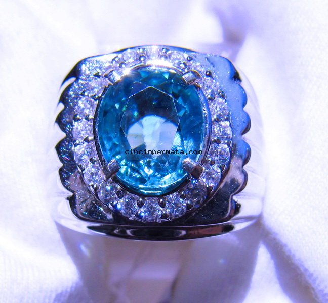 CINCIN NATURAL BLUE ZIRCON BERSERTIFIKAT - cincinpermata.com - Jual ...